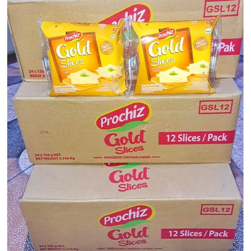 Jual PROCHIZ GOLD SLICES 156GR(12 Lembar) | Shopee Indonesia