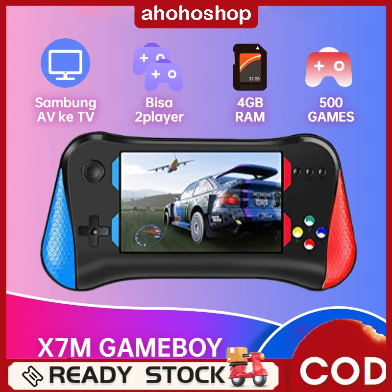 Jual GAMEBOY GARANSI 1 TAHUN X7M Handheld Game Console 1/2 Pemain 500 Game Retro SUP Dual Konsol ...
