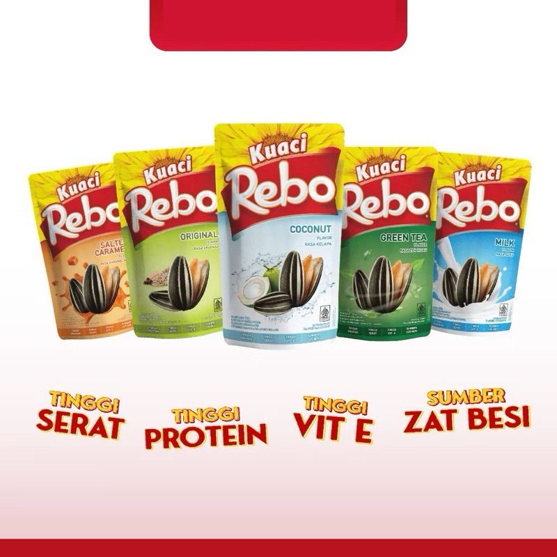 Jual Rebo Cemilan Kuaci Biji Bunga Matahari 140GR | Shopee Indonesia