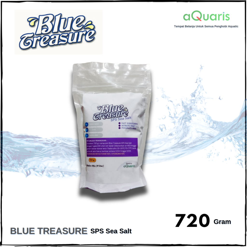 Jual Blue Treasure SPS sea salt Repack 710 gr | Shopee Indonesia