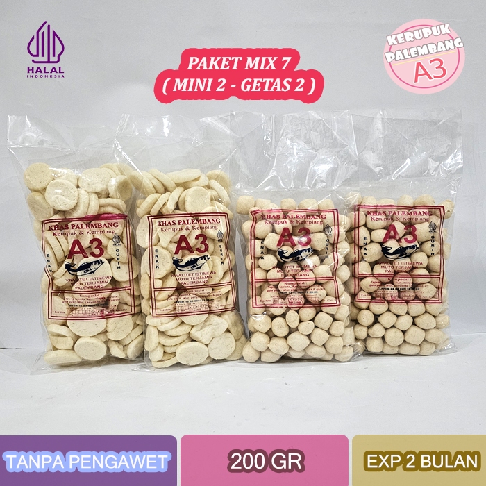 Jual PAKET MIX 7 KEMPLANG MINI 2 GETAS 2 KERUPUK IKAN TENGGIRI 800GR ...