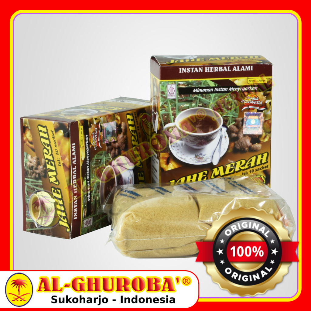 Jual Minumah Herbal Instan Jahe Merah mencegah Masuk Angin Al-Ghuroba ...