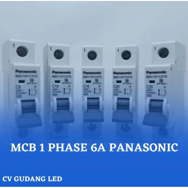 Jual MCB 1 PHASE 6A PANASONIC | Shopee Indonesia