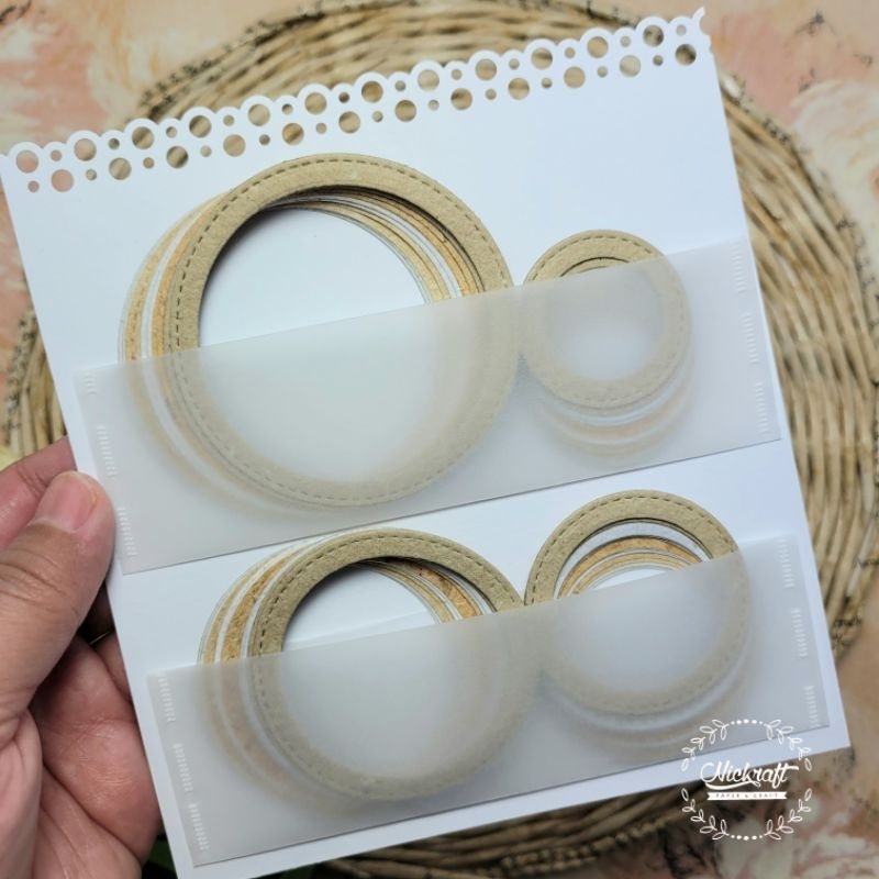 Jual DIE CUT JOURNAL SCRAPBOOK HIASAN KERTAS CLASSIC CIRCLE FRAME SET ...