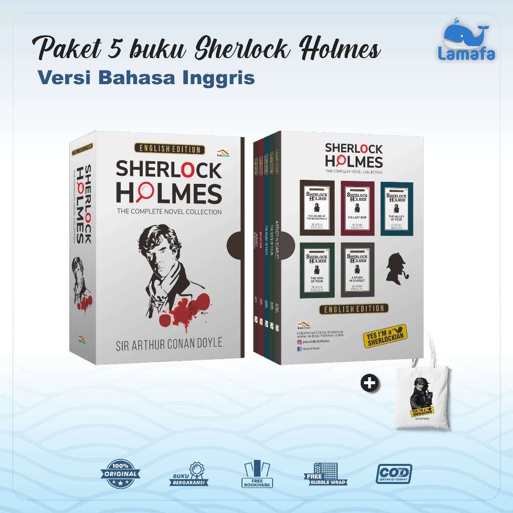Jual Sherlock Holmes The Complete Novel Collection English Edition Box ...