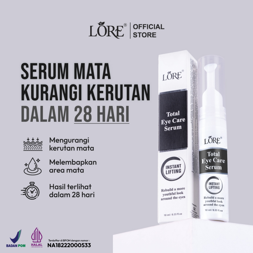 Jual LORE Total Eye Care Serum - Fine Line Reducer Serum Mata Bebas ...