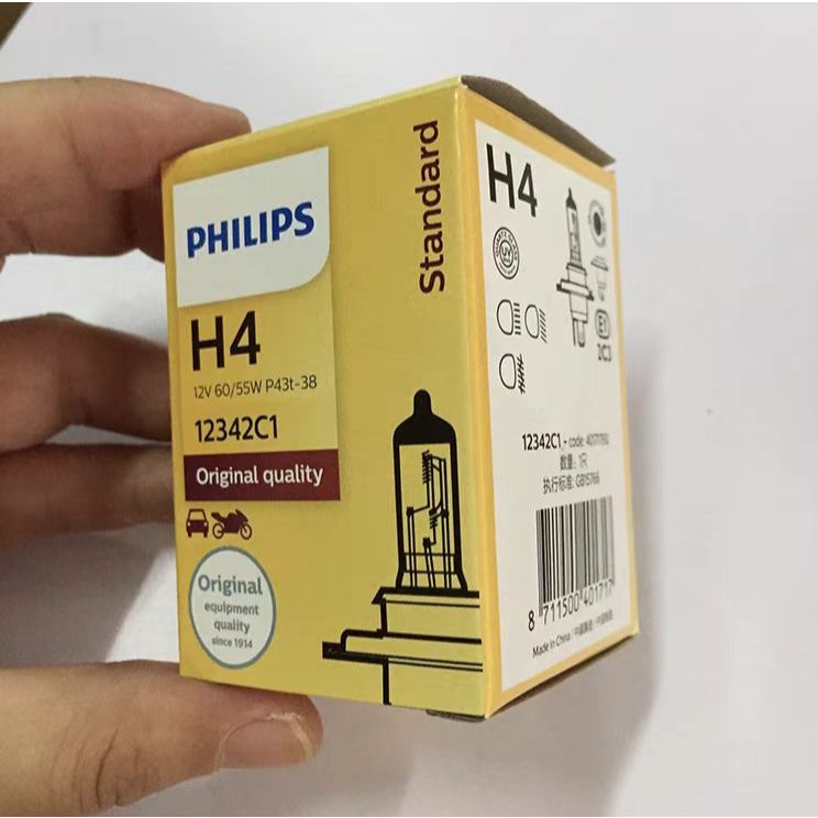Jual BOHLAM LAMPU HALOGEN PHILIPS H4 12V 60/55W P43t-38 ORIGINAL | Shopee Indonesia