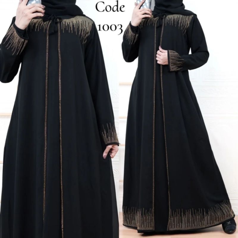 Jual ABAYA EXCLUSIVE MAXI DRESS DUBAI 1003 | Shopee Indonesia