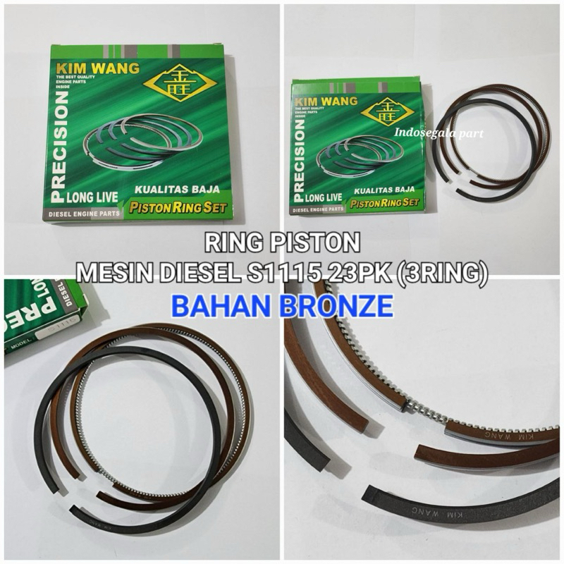 Jual Ring Piston Mesin Dongfeng S1115 ZS1115 4 Ring Seker Seher Mesin ...