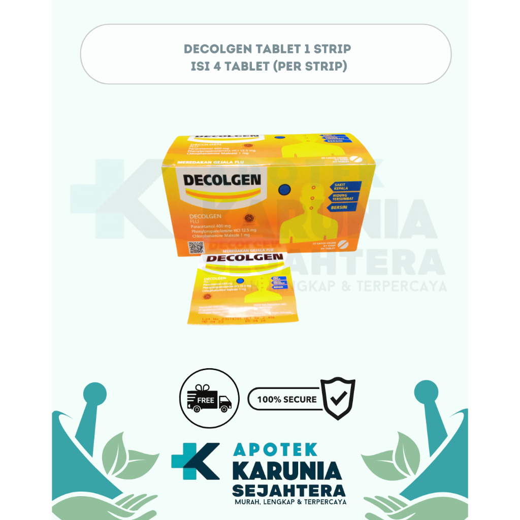 Jual Decolgen Tablet 1 Strip Isi 4 Tablet (per Strip) | Shopee Indonesia