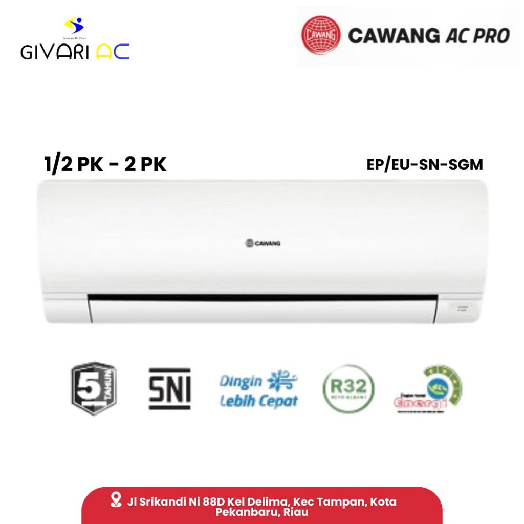 Jual AC CAWANG PRO 3/4 PK STANDAR R32 TEKNOLOGI JEPANG EP/EU-SN-7SGM ...