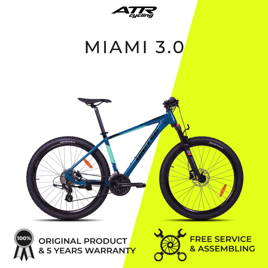 Jual United Bike Sepeda Gunung MTB 27,5-24S MIAMI 3.00 (M) (20.1) BL ...