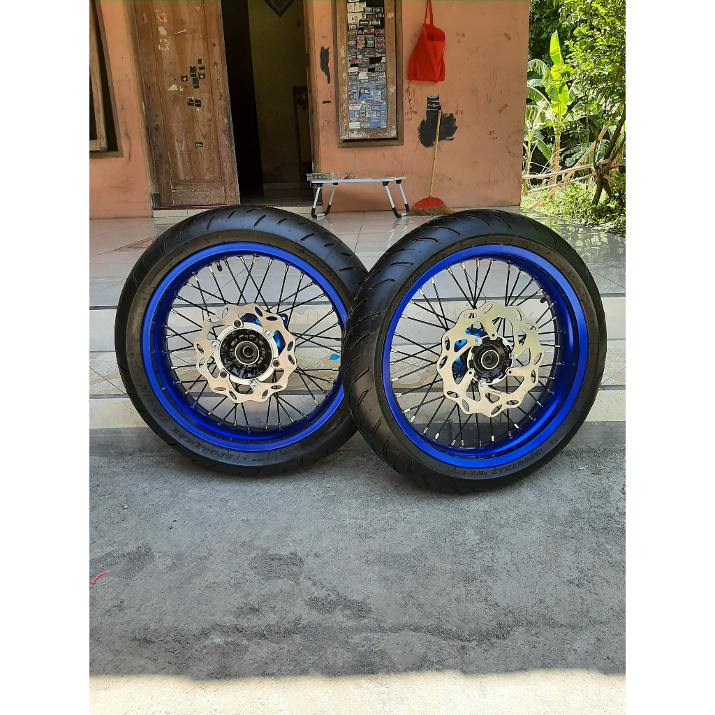 Jual Roda Supermoto Yamaha WR 300/350 Ban Dunlop Jumbo Ukur 120 dan 150 ...