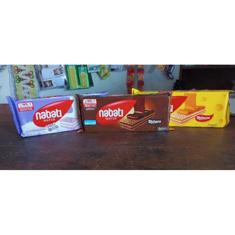 Jual WAFER NABATI 110gr Rasa Coklat// Keju// Roti Goguma Korea | Shopee ...