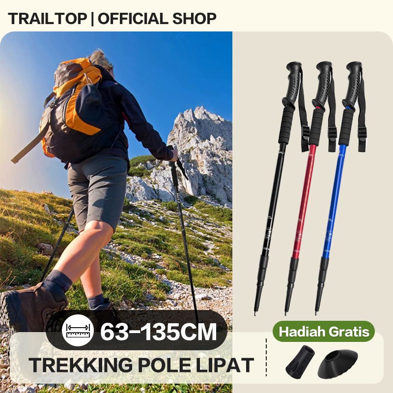 Jual [READY] TrailTop Tracking Pole Lipat Tongkat Gunung Trekking ...