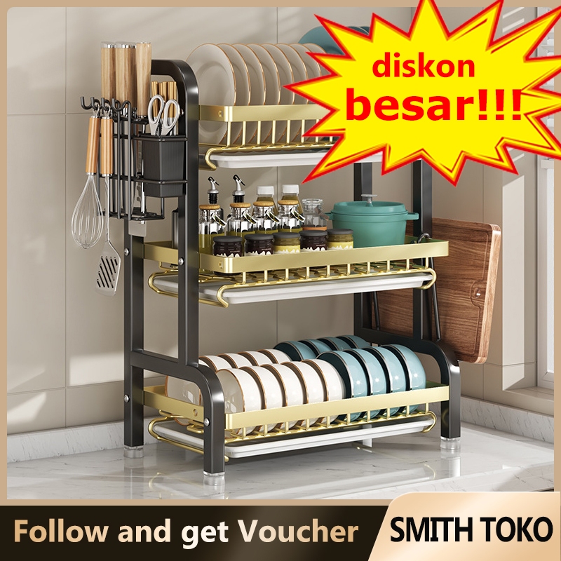 Jual Smith Toko Rak Dapur Rak Piring Stainless Rak Penyimpanan Dapur ...