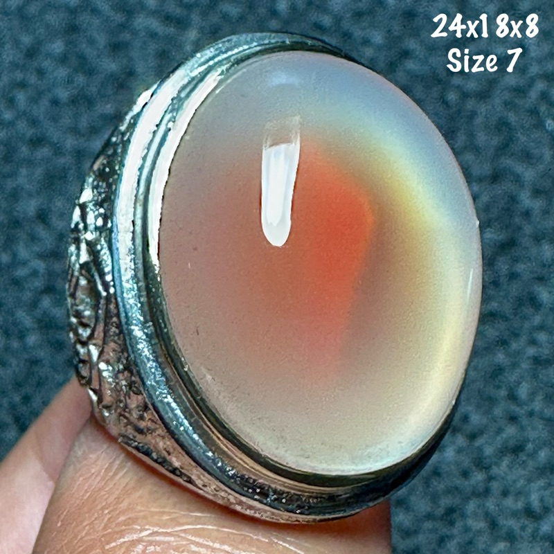 Jual Cincin Batu Akik Natural Baturaja Batu Didalam Batu 3D Kristal ...