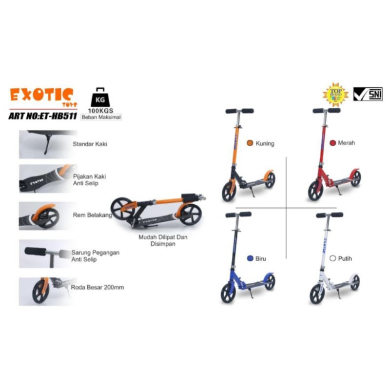 Jual ET-HB511/Scooter exotic ET HB 511 Scooter besar dewasa/Scooter ...