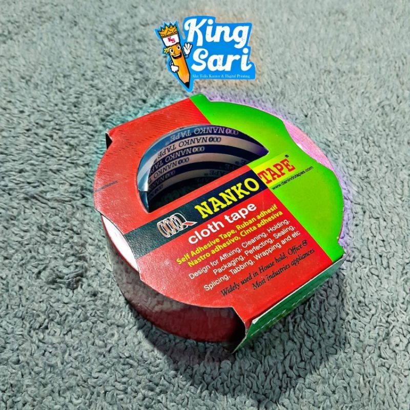 Jual CLOTH TAPE 48MM/LAKBAN MERAH/LAKBAN HITAM/RED CLOTH TAPE/LAKBAN ...