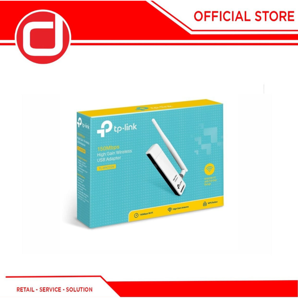 Jual TP-Link WN722N 150Mbps High Gain Wireless USB Adapter | Shopee ...
