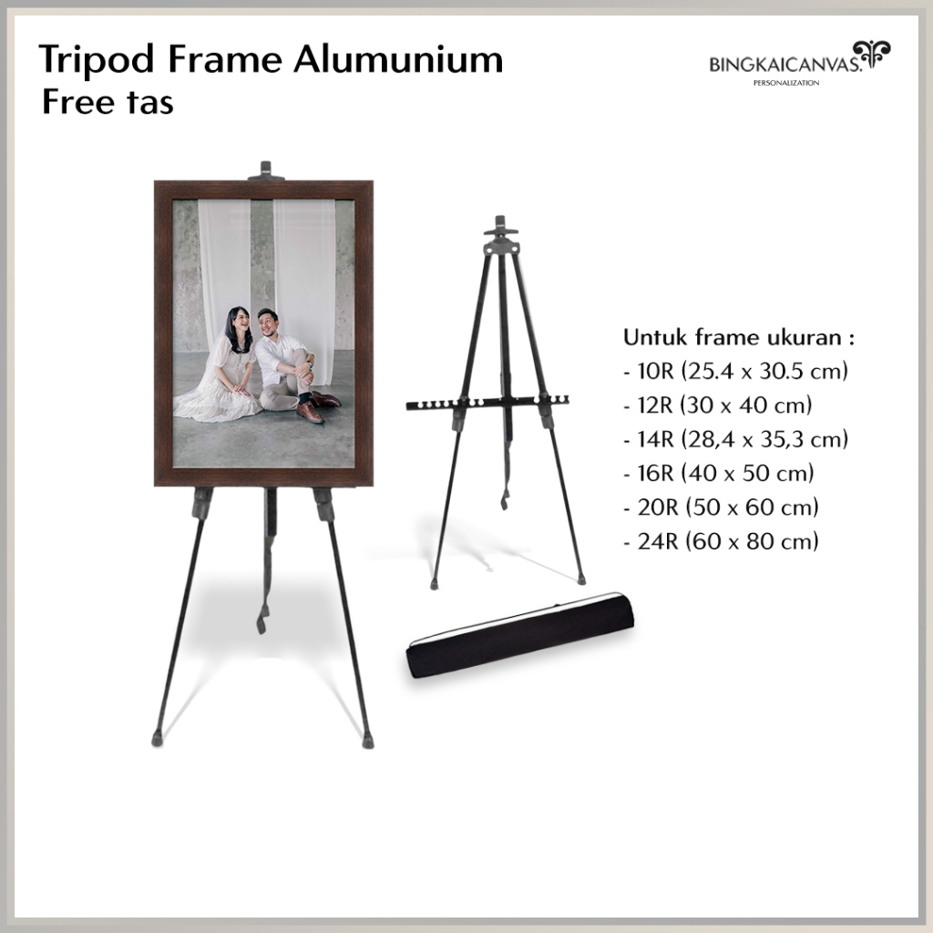 Jual Tripod Stand Frame (Lanscape/Potrait) Tripod Foto Wedding, Tripod ...