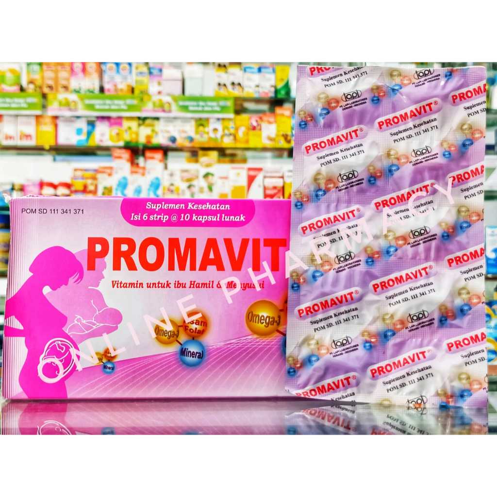 Jual Promavit 𝟏 𝐒𝐓𝐑𝐈𝐏 𝐈𝐒𝐈 𝟏𝟎 𝐊𝐀𝐏𝐒𝐔𝐋 - Vitamin Ibu Hamil dan Menyusui ...
