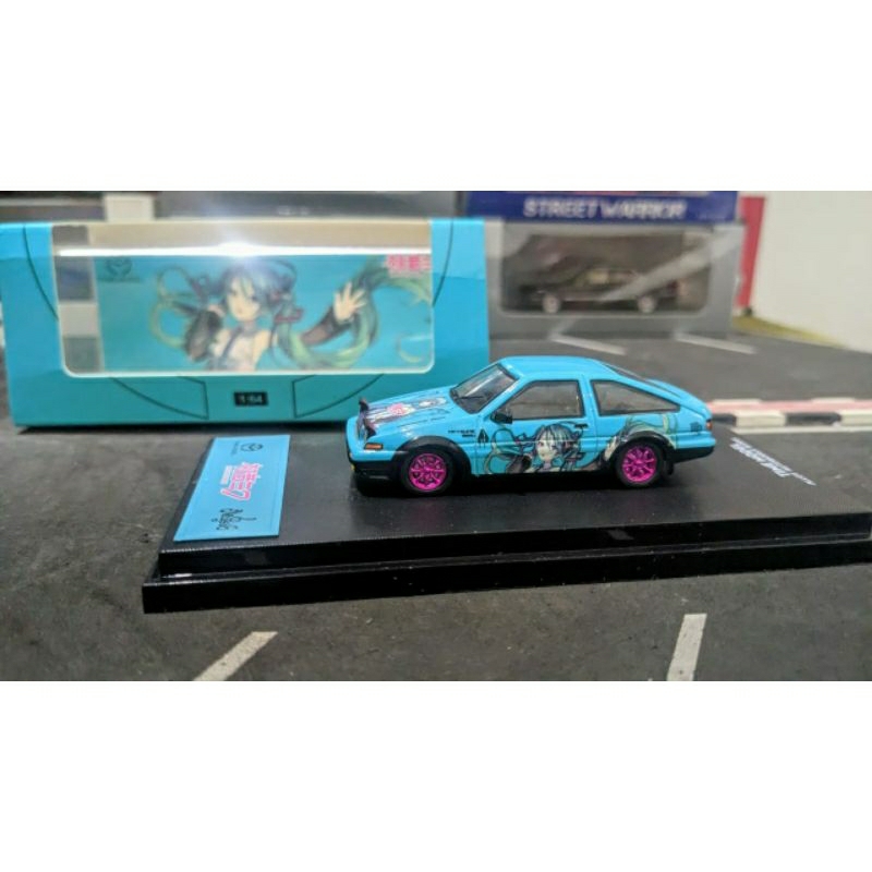 Jual Diecast Time Model Toyota Trueno AE86 Hatsune Miku Minus Spion ...