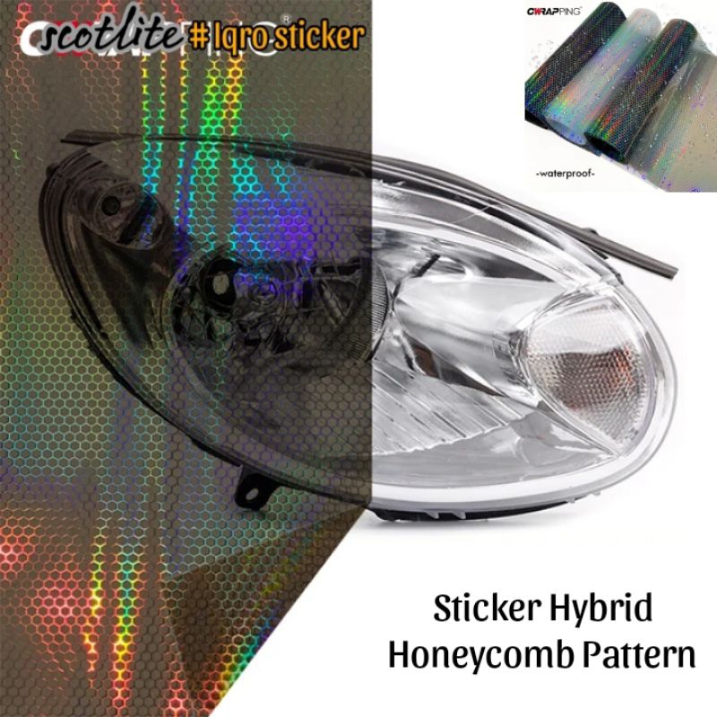 Jual STIKER HYBRID HONEYCOMB PATTERN STIKER HEADLAMP MOBIL DAN MOTOR ...