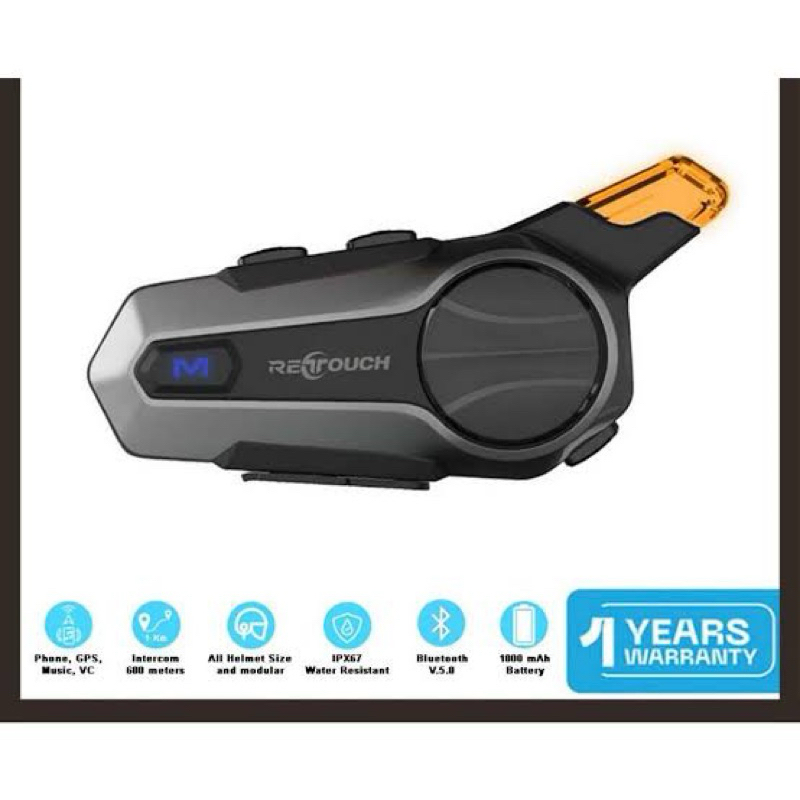 Jual INTERCOM RETOUCH X3 | HEADSET HELM BLUETOOTH GARANSI 6 BULAN ...