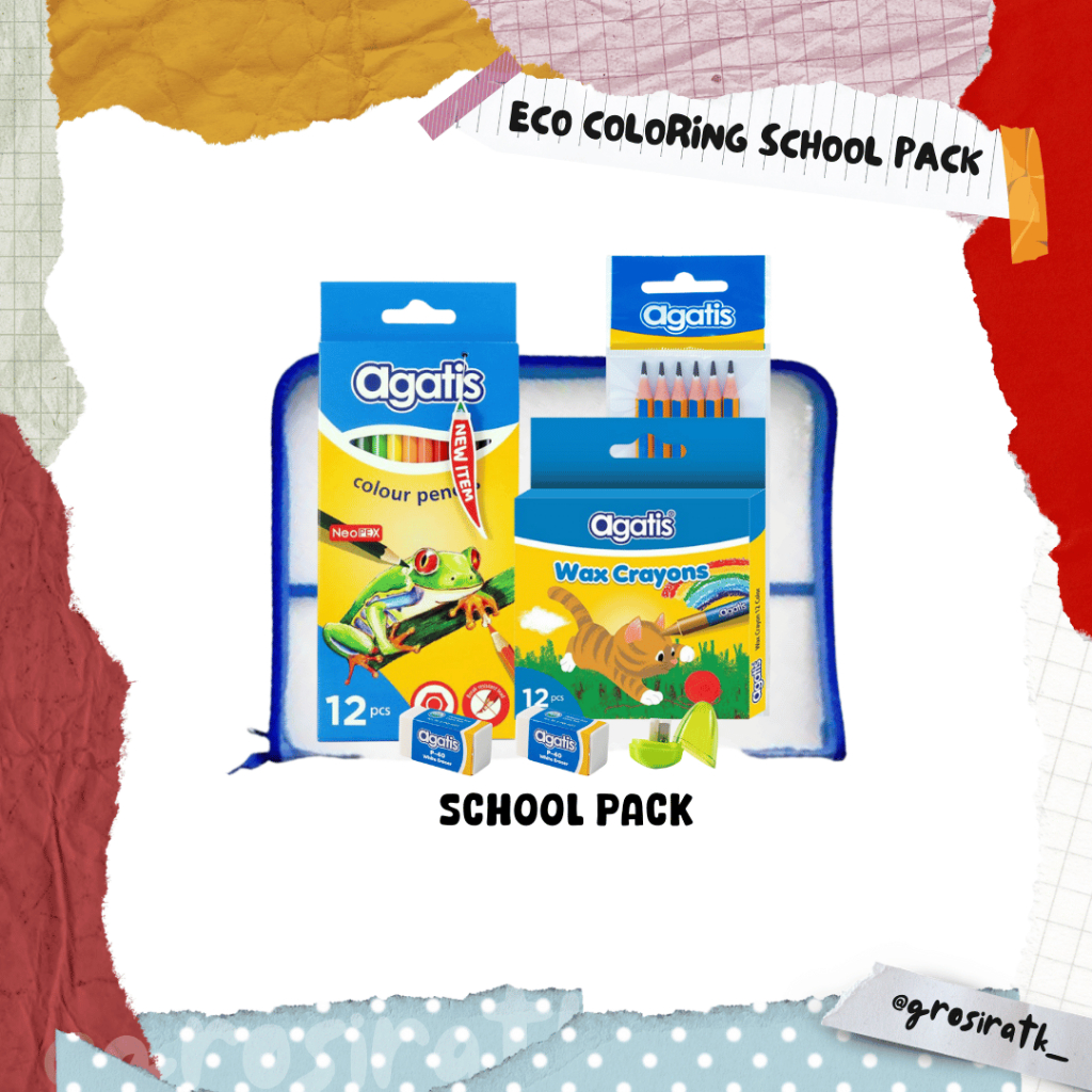 Jual AGATIS ECO COLORING SCHOOL PACK | Shopee Indonesia