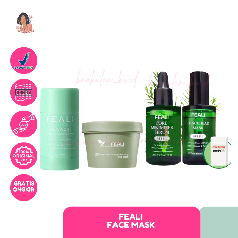 Jual ‼️READY SIAP KIRIM‼️BPOM FEALI Step 1 Blackhead Mask (17 ml)+Free ...