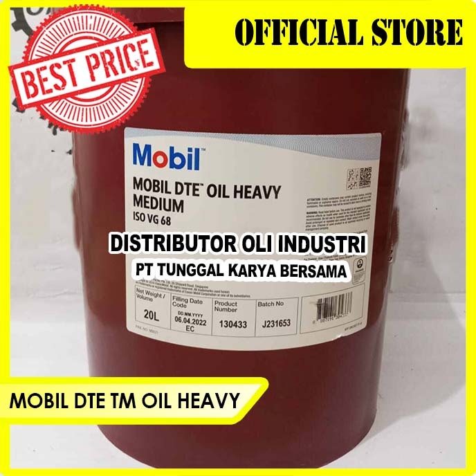 Jual MOBIL DTE OIL HEAVY MEDIUM ( Ready Stock Oil - ISO VG 68 ...
