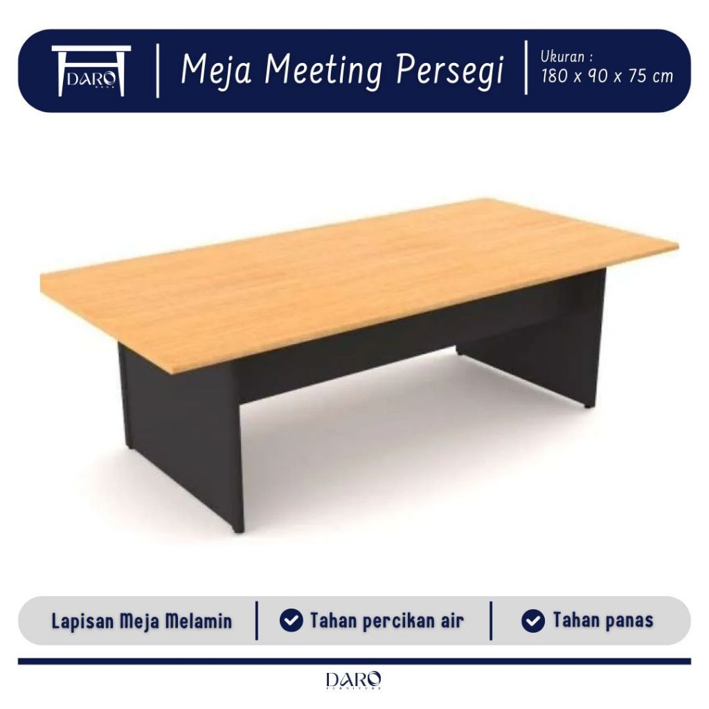 Jual DARO Meja Meeting Rapat Conference Table Kantor Persegi Uk 180 Cm ...