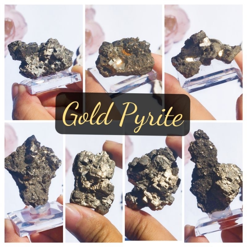 Jual Natural Gold Pyrite Crystal Speciment ( Speciment, badar emas ...