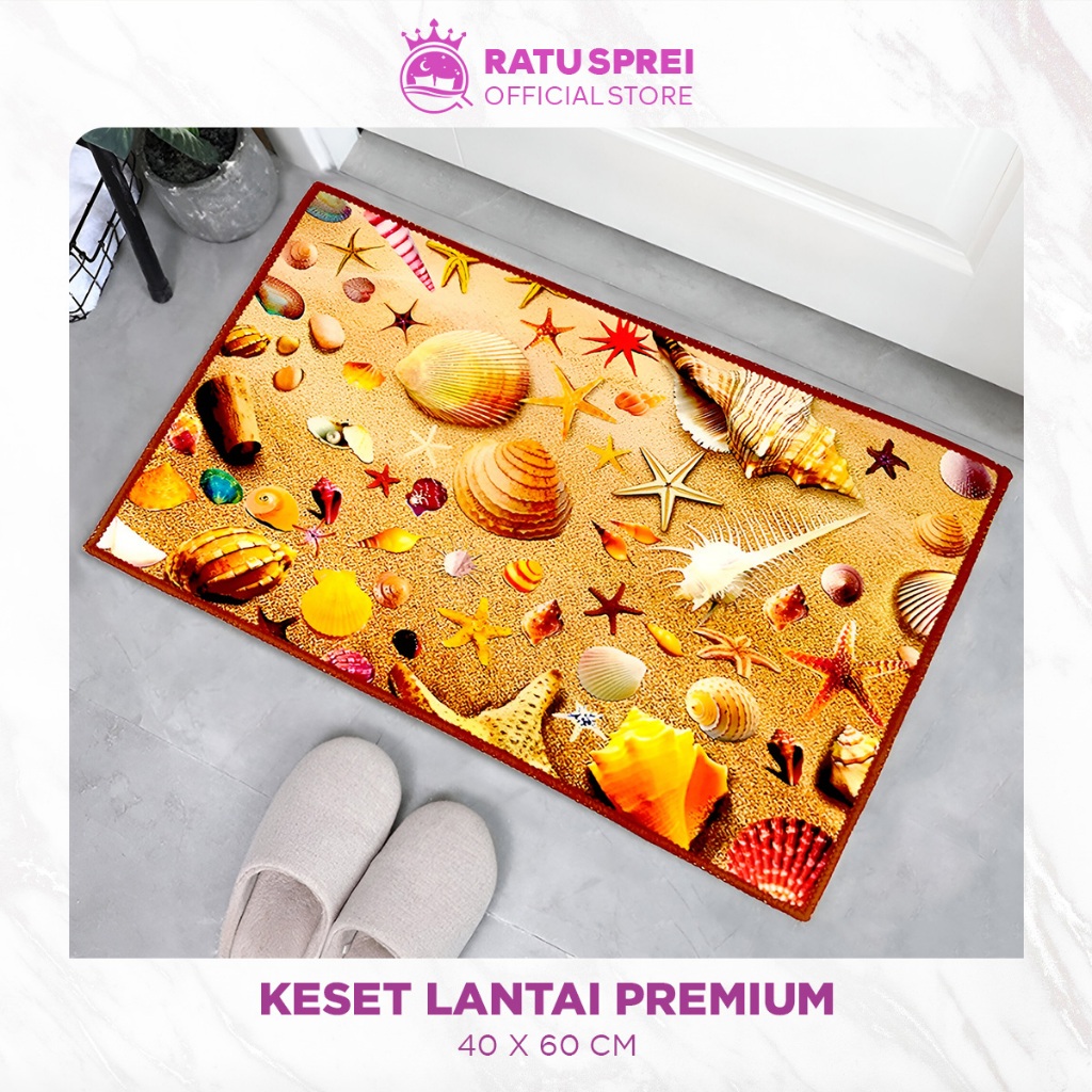 Jual Ratu Sprei Keset Lantai Kaki 1 Pcs Motif Anti Slip Bahan Polyester ...