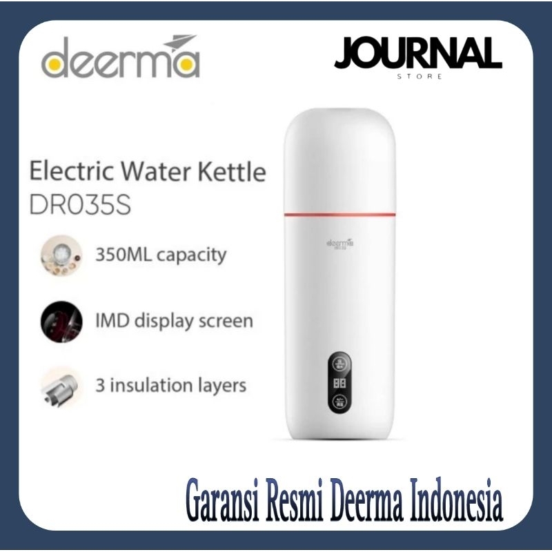 Jual DEERMA DR035 PORTABLE ELECTRIC Kettle Termos Pemanas Air Garansi ...