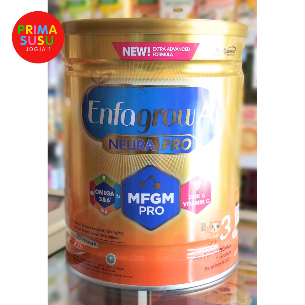 Jual ENFAGROW A+ 3 MFGM PWD 800 gr Vanila, Madu, & Original | Shopee ...