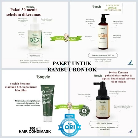 Jual PERA719 BONVIE SERUM SHAMPOO KEMIRI 230ML | HAIR OIL COCO30ML ...