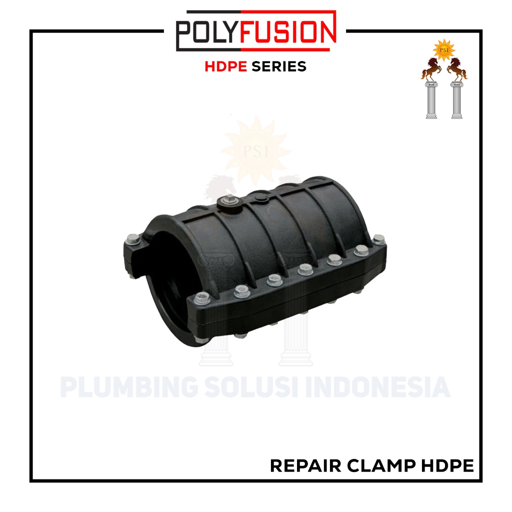 Jual Polyfusion Repair Clamp HDPE 10 Inch / 250 mm (Repair Pipa HDPE ...