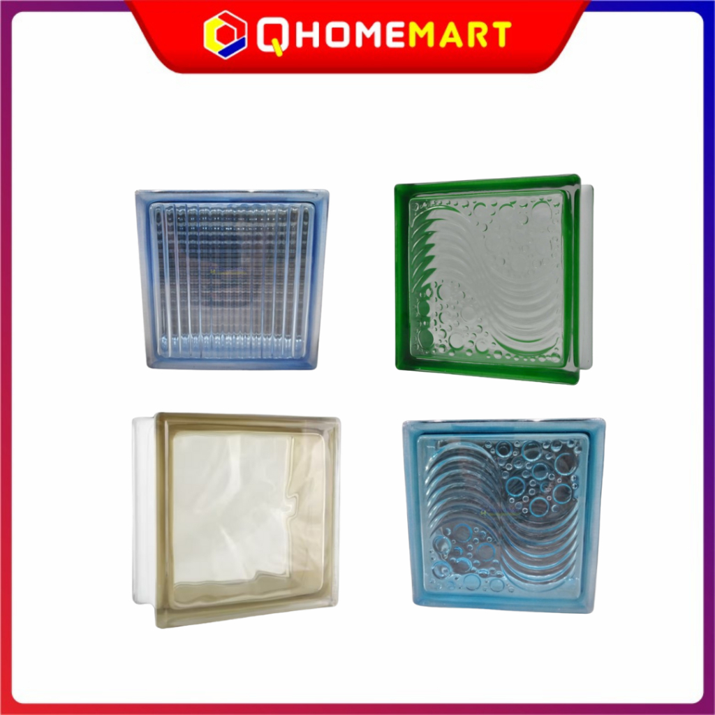 Jual Aneka Motif Glass Block Warna Mulia 20x20 Roster Tembok Dinding ...