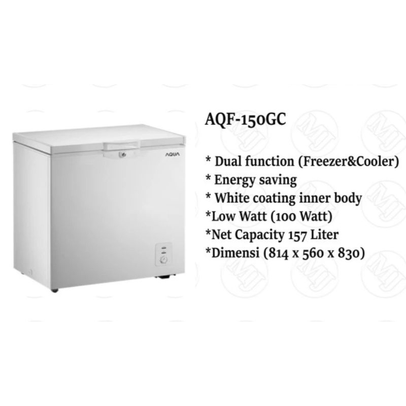 Jual AQUA Frezzer BoX | Chest Freezer Ukuran 150 Liter : Tipe = AQF-150 ...