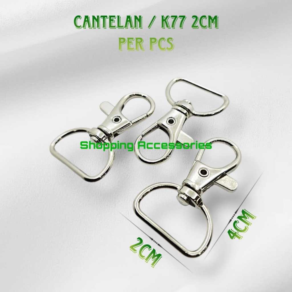 Jual Kew Kew Kait Besi Cantelan Gantungan Pengait Pita Lanyard ID Name ...