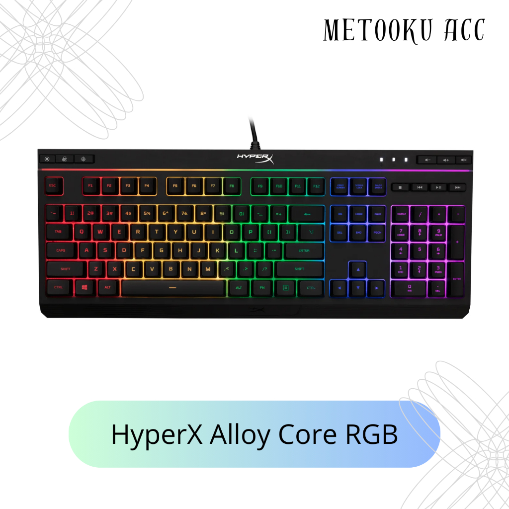 Jual HyperX Keyboard Gaming Alloy Core 100% Wired Kabel USB Tactile ...