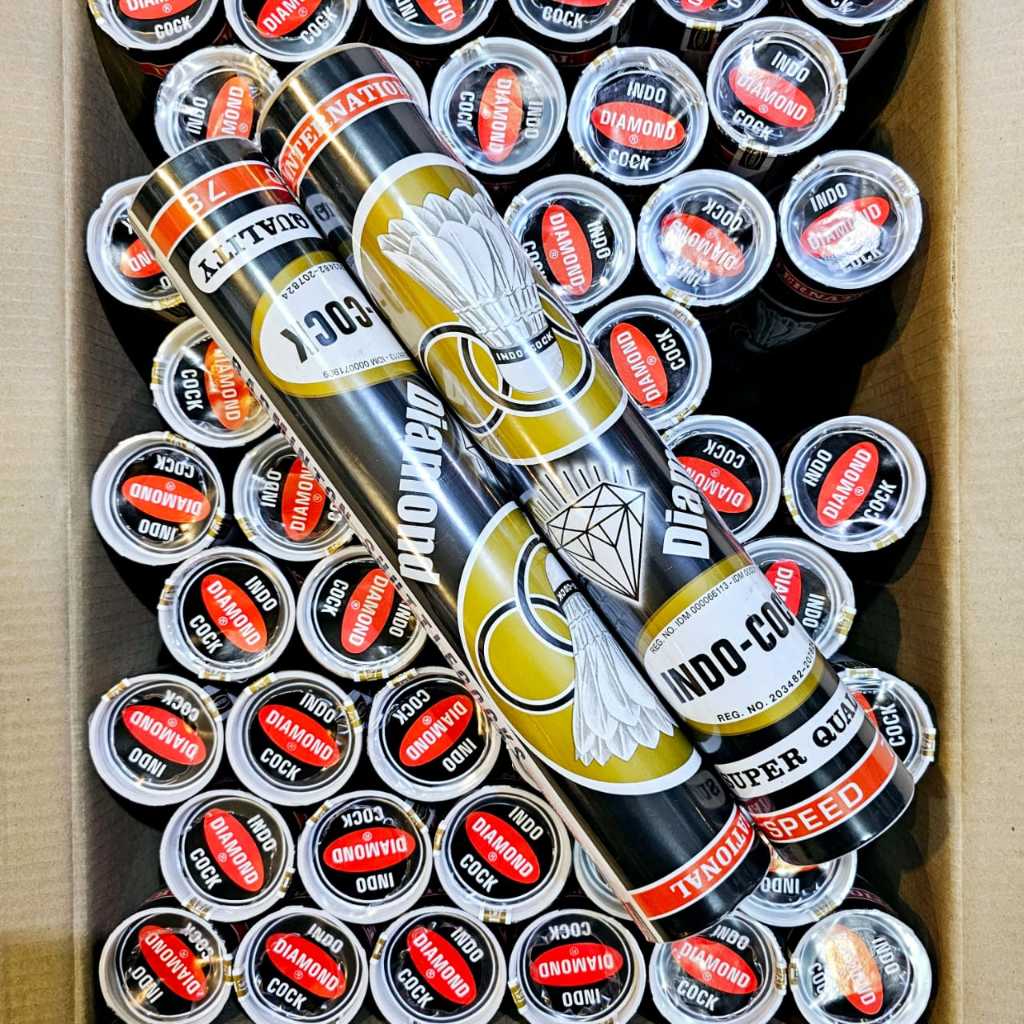 Jual Shuttlecock Badminton INDOCOCK Hitam & Diamond Original Kock ...