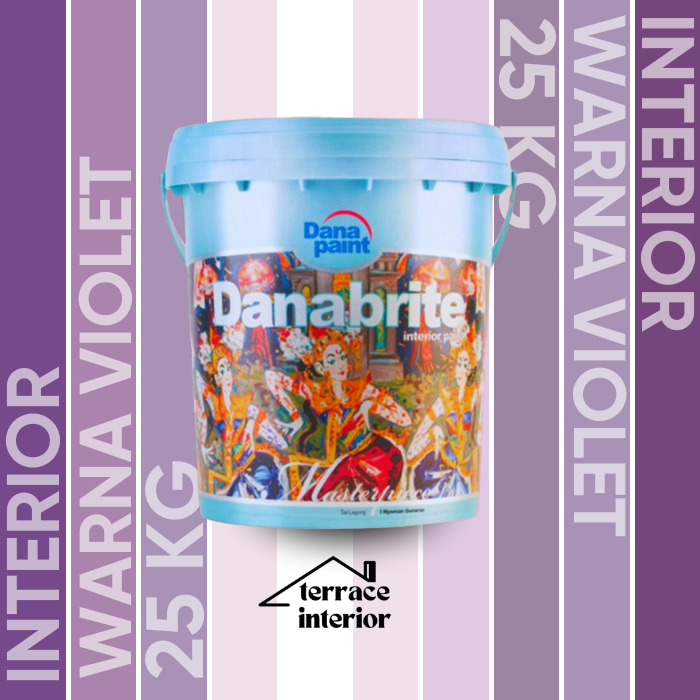 Jual Cat Tembok Interior Danapaint Danabrite Warna Violet 25 Kg ...