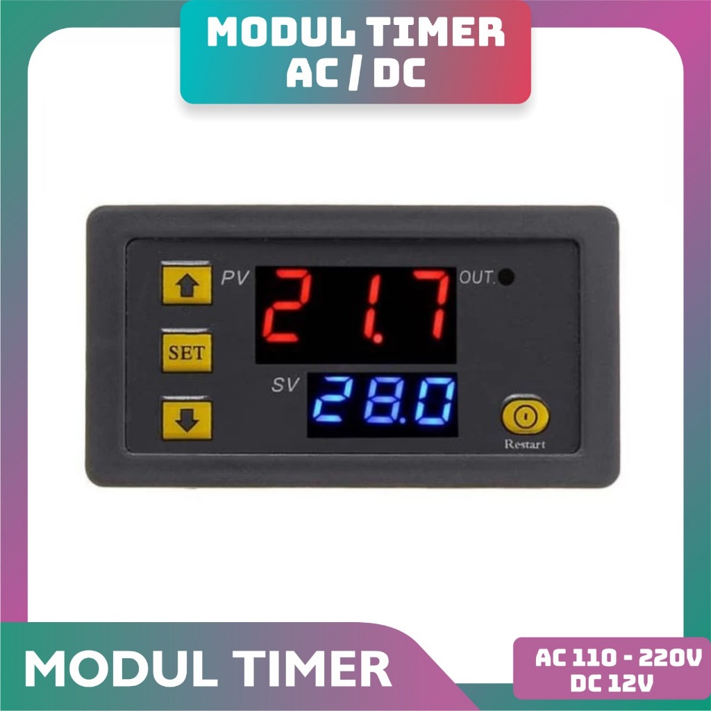 Jual Timer Delay Relay Display Digital Alat Pengatur Waktu Mesin DC 12V ...
