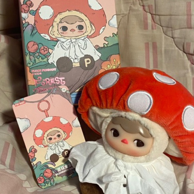 Jual READY POPMART Pucky Forest Party Series-Vinyl Plush (MUSHROOM BABY ...