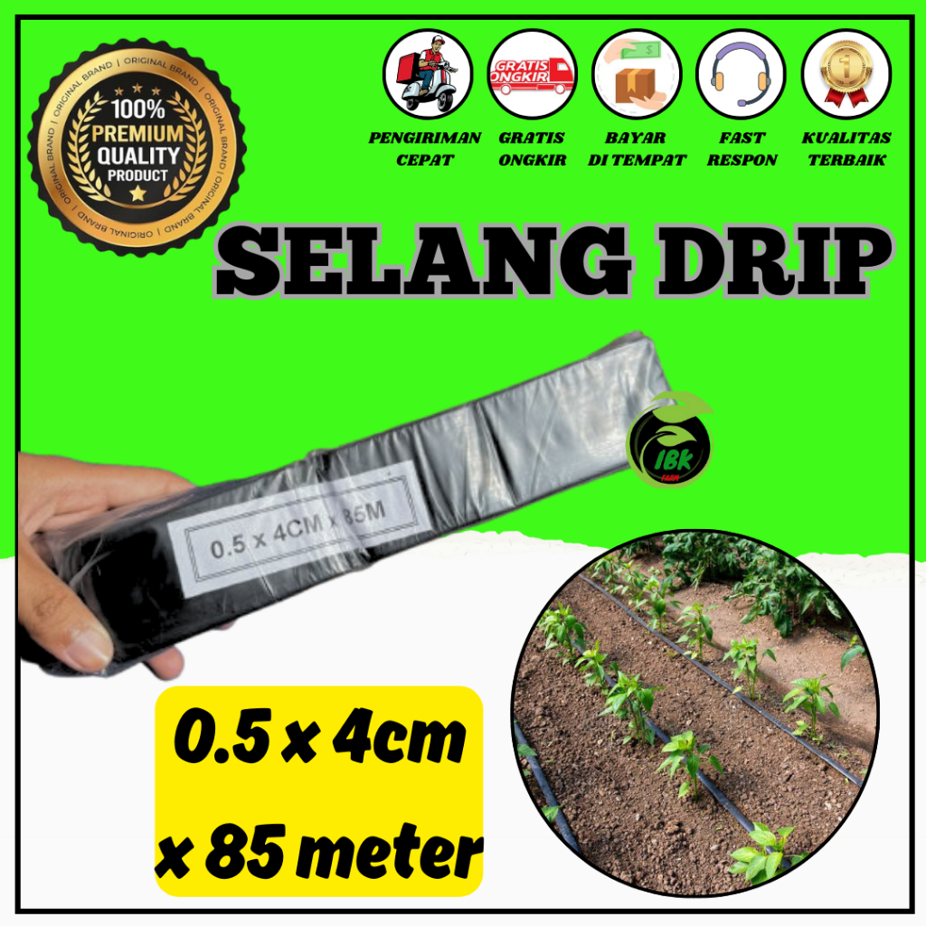 Jual Selang Pertanian Selang Infus Pertanian Selang Drip 5 mikron 4cm ...