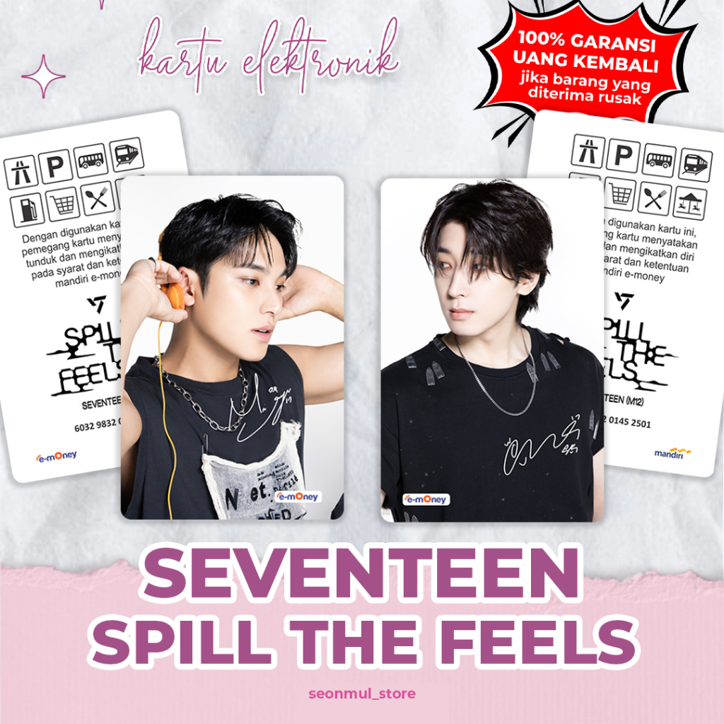 Jual EMONEY SEVENTEEN SPILL THE FEELS / SVT / TAP CASH / FLAZZ / BRIZZI ...