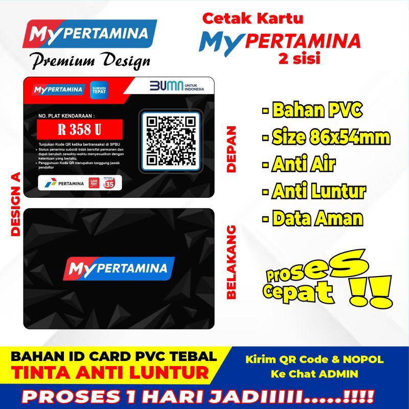 Jual Cetak Kartu My Pertamina / Cetak Barcode Mypertamina SEHARI JADI ... Jual Cetak Kartu My Pertamina / Cetak Barcode Mypertamina SEHARI JADI ...